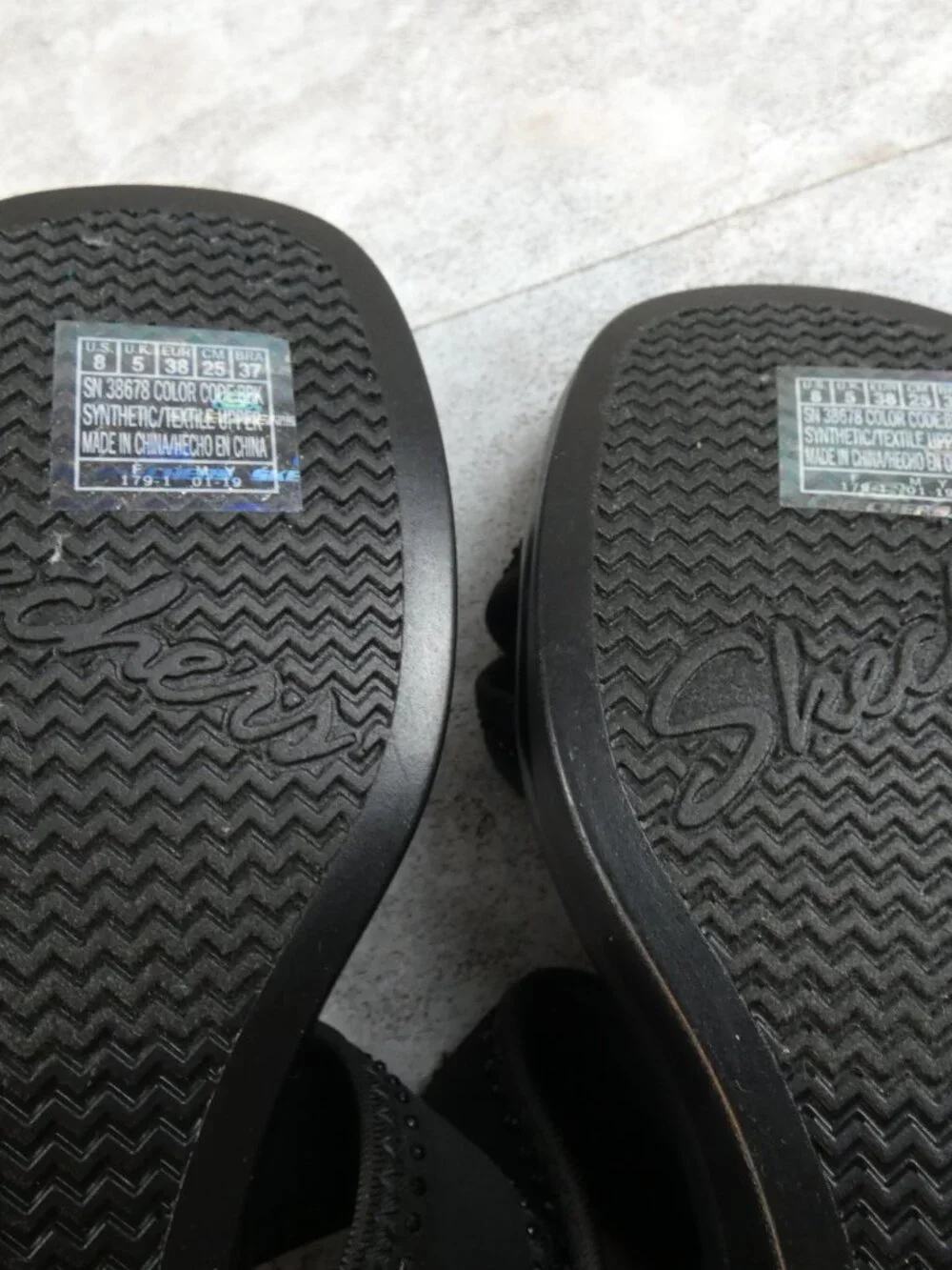 Skechers | Shoes | Skechers Sandal Lightweight Luxe Foam Sparkle Post ...